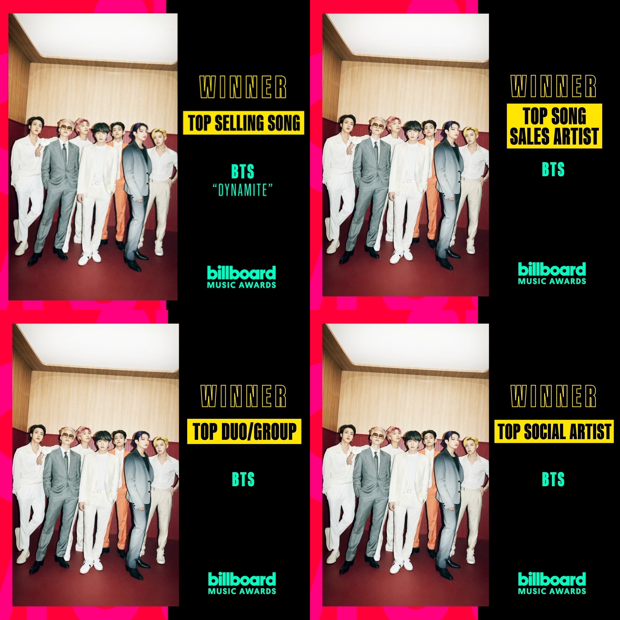 Bts 2021 빌보드 뮤직 어워드 4관왕 영예 목표 이뤘다는 증거