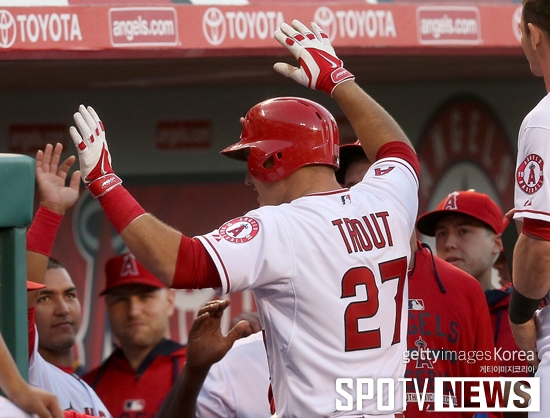 LAA 트라웃, TB전 시즌 14호 폭발…팀 내 공동 1위