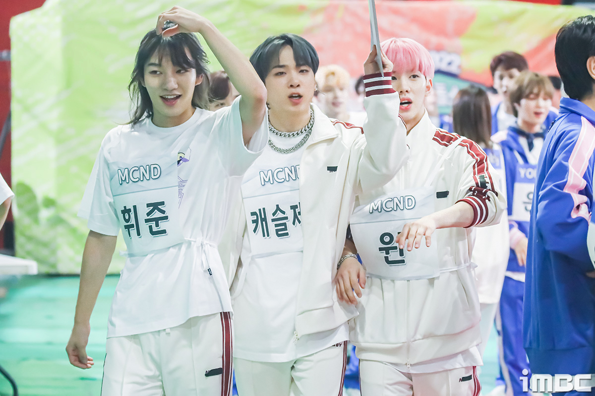 [포토] MCND 휘준-캐슬제이-윈, 활보 (아육대 B하인드)