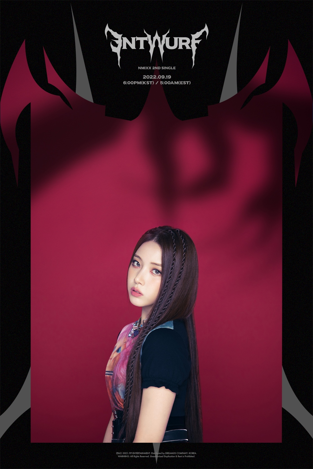 'JYP 신예' 엔믹스, 의문의 SNS 계정 속 검은 그림자 재등장