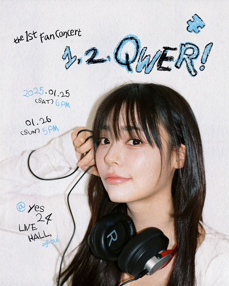 QWER, 첫 팬콘서트 '1, 2, QWER!' 개최…단체·개인 포토 공개
