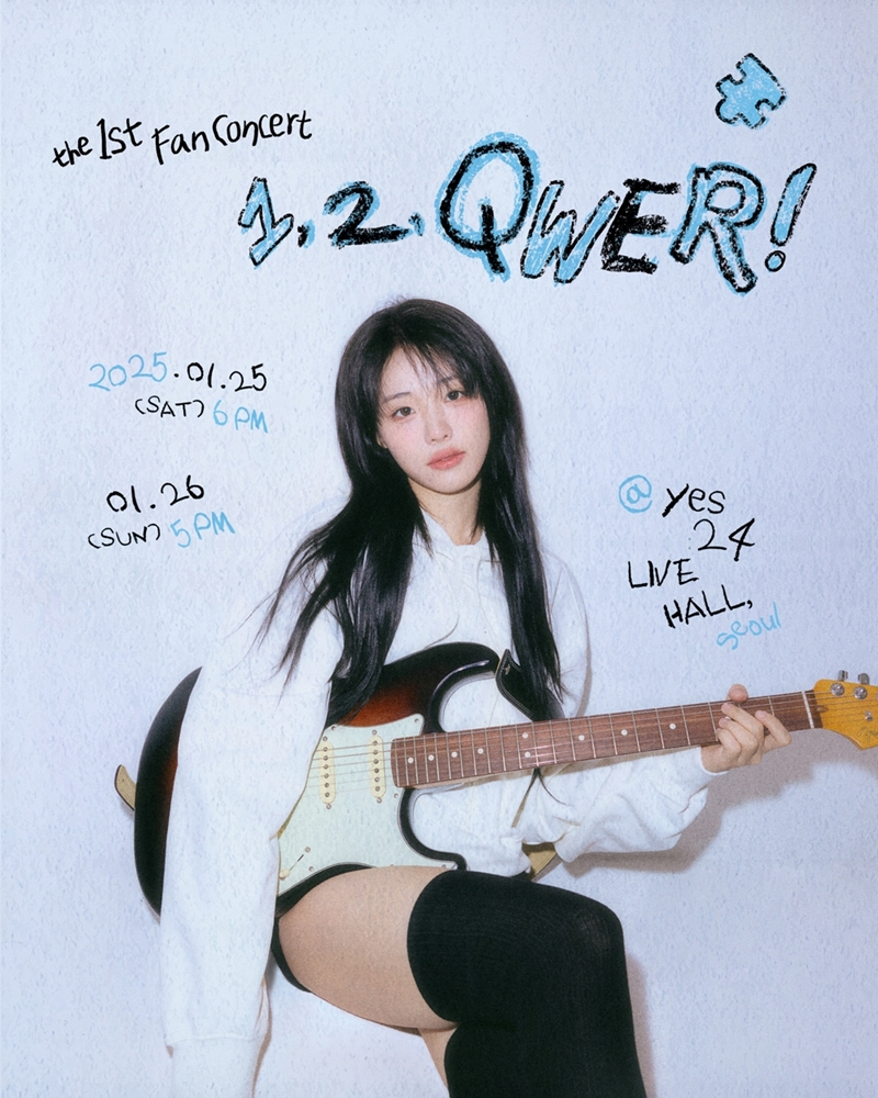 QWER, 첫 팬콘서트 '1, 2, QWER!' 개최…단체·개인 포토 공개